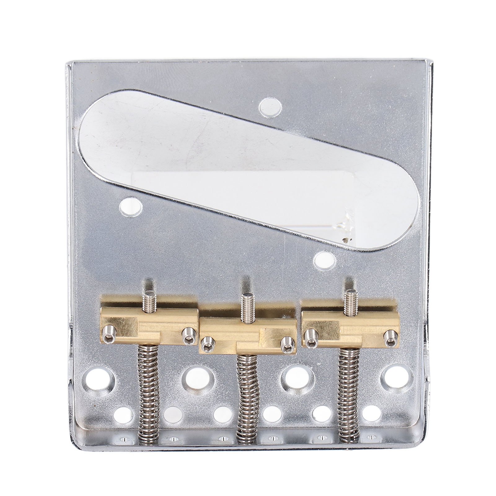 Guitar Bridge Tailpiece 3 Brass Saddles Bridge For Vintage Tele ...