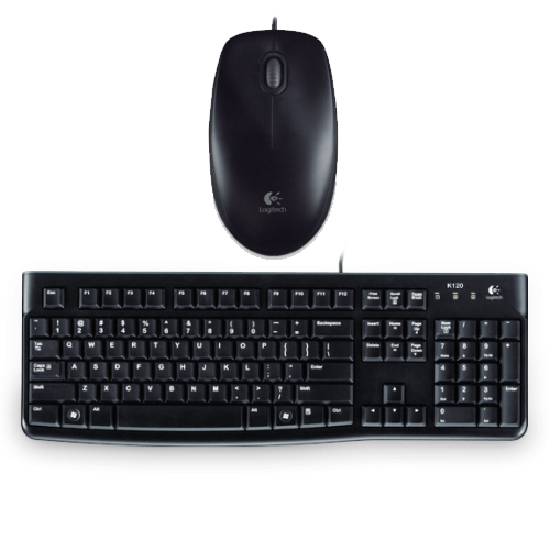 Logi-Tech Usb Keyboard Mouse Combo With Bangla Black