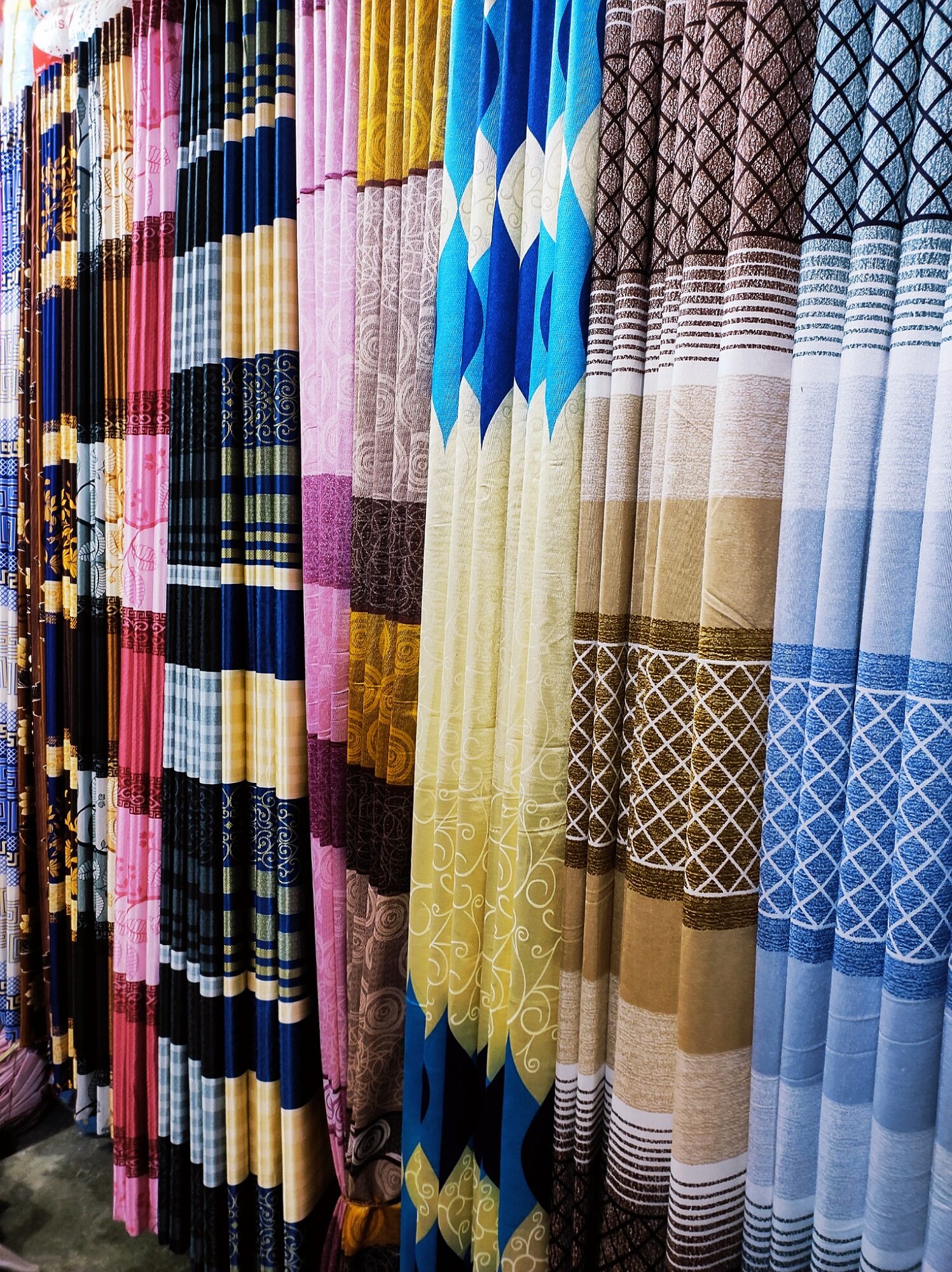 2 Pcs Curtain Porda Synthetic Curtains Thick Indian Porda Window ...