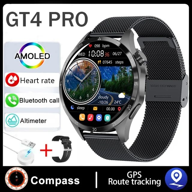 GT4 PRO MAX Smart Men Watch 4 Pro 1.6 HD Color Screen Bluetooth Call ...