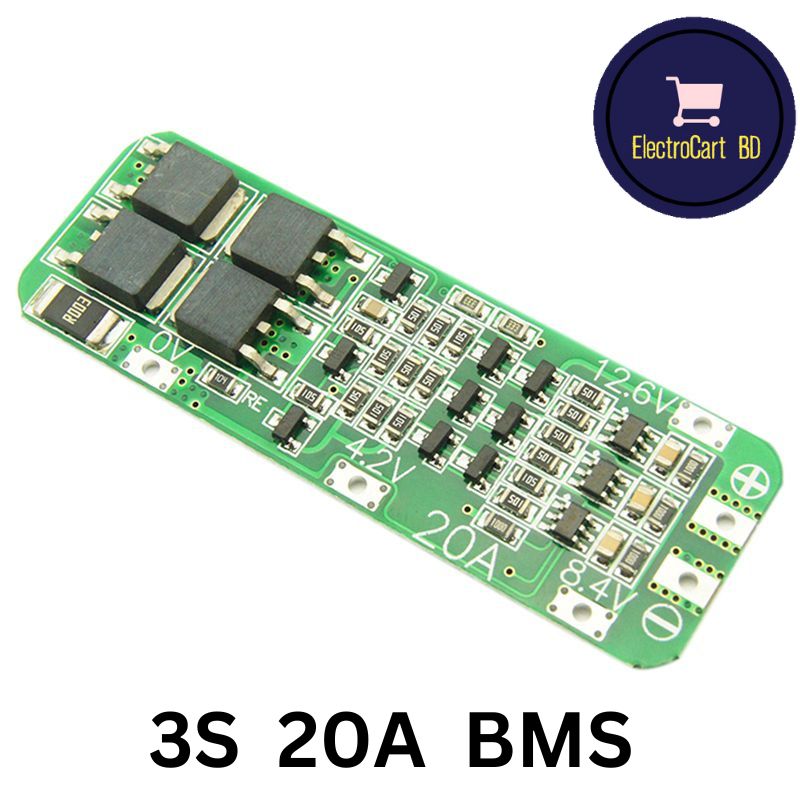 3S 20A Li-ion Lithium Battery 18650 Charger PCB BMS Protection Board 12 ...