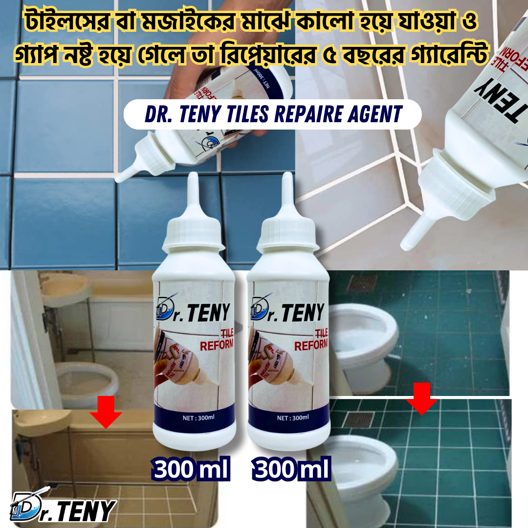 Dr Teny Tiles Gap filler Waterproof silicone wall joint repair Filling ...
