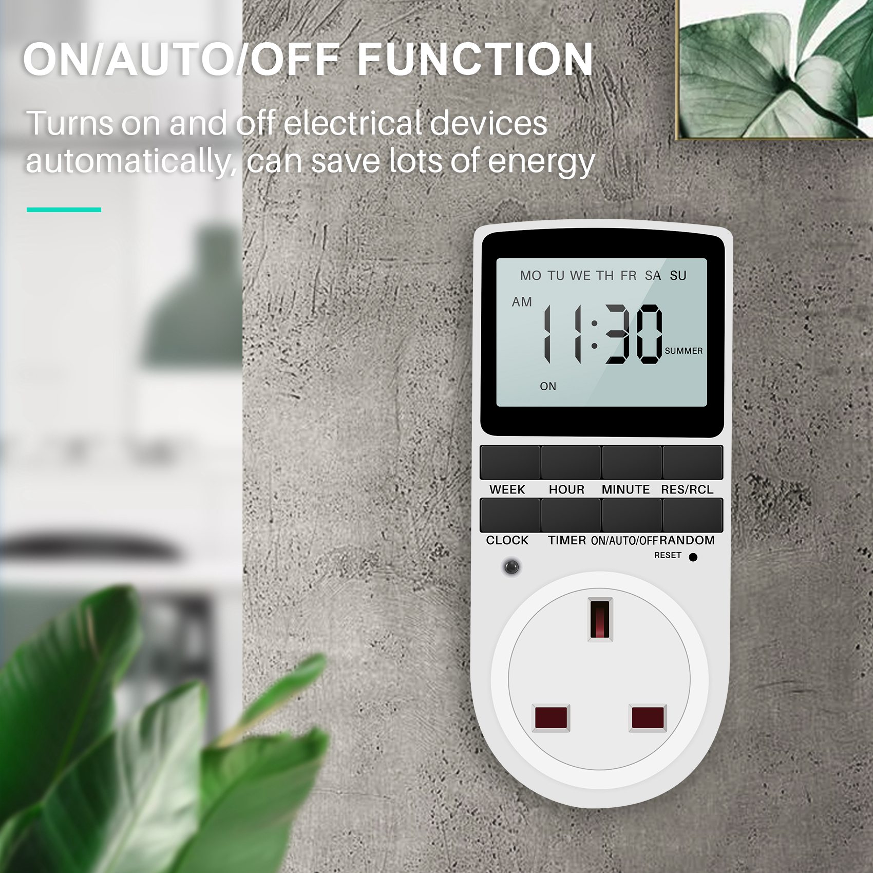UK Plug Digital Plug Socket, Electrical Programmable Timer Switch | Daraz.com.bd