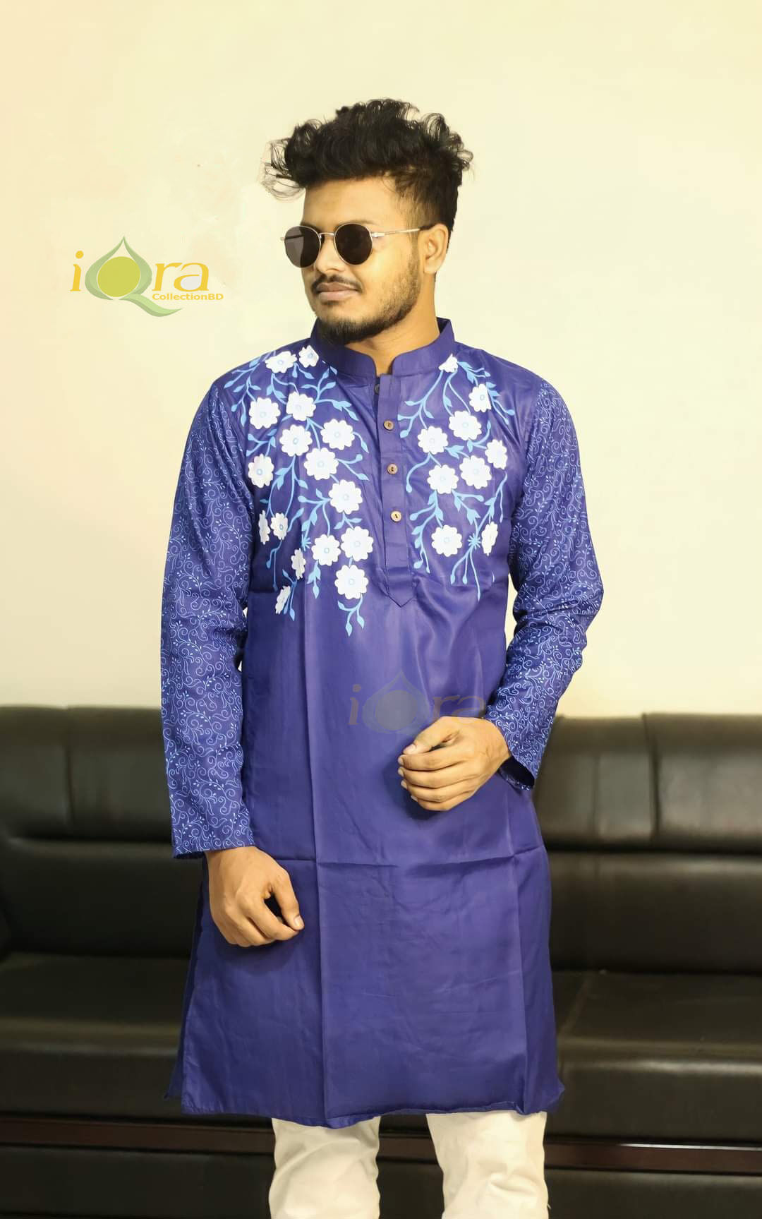 Printed Semi Long Panjabi - Panjabi