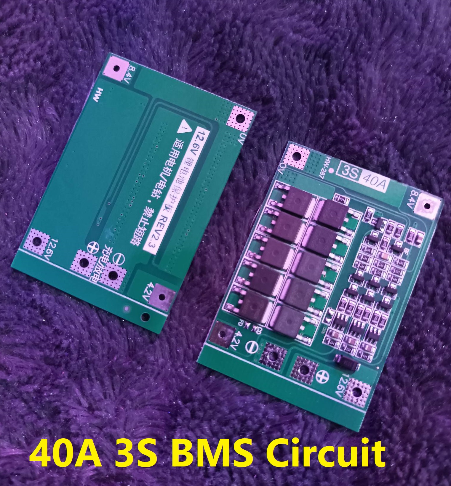 40A 3S BMS Circuit 12V 40A Protection Circuit 12V BMS 40A 11.1V 12.6V ...