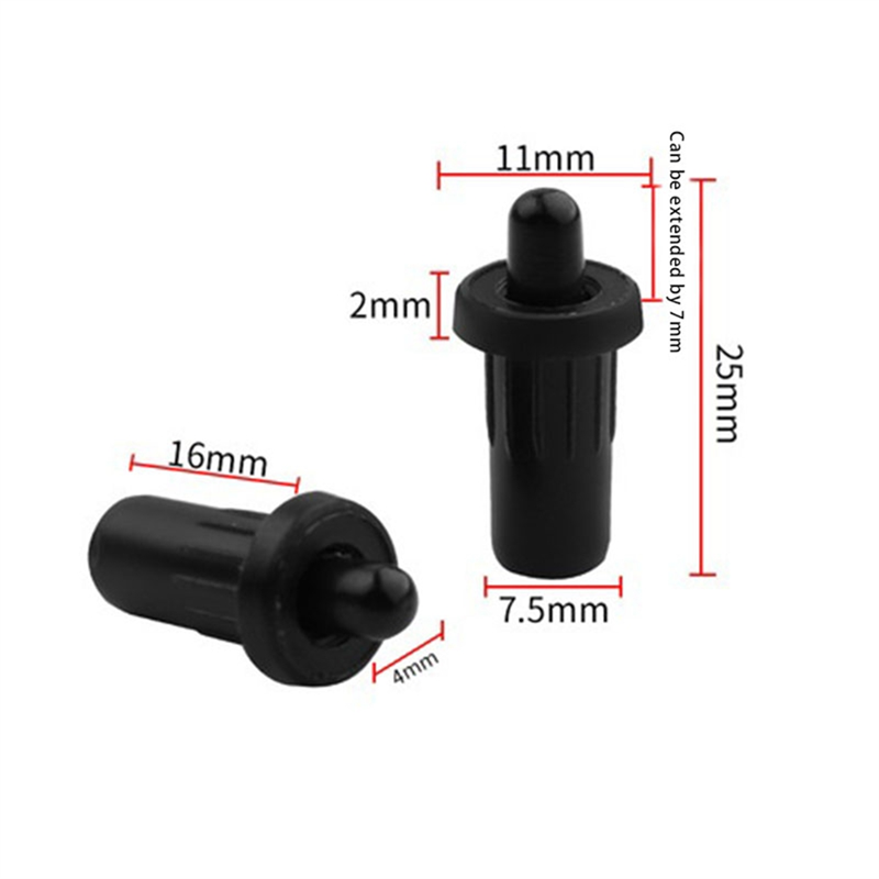 Spring Center Shaft Connector Door Pin Partition Pin Black Plastic Iron ...