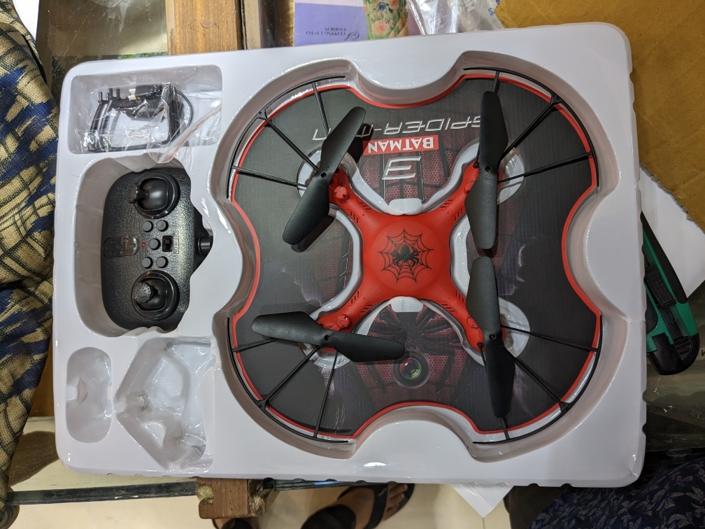 Batman Spiderman Drone Remote Control Drone For Kids , Blade Guard ...