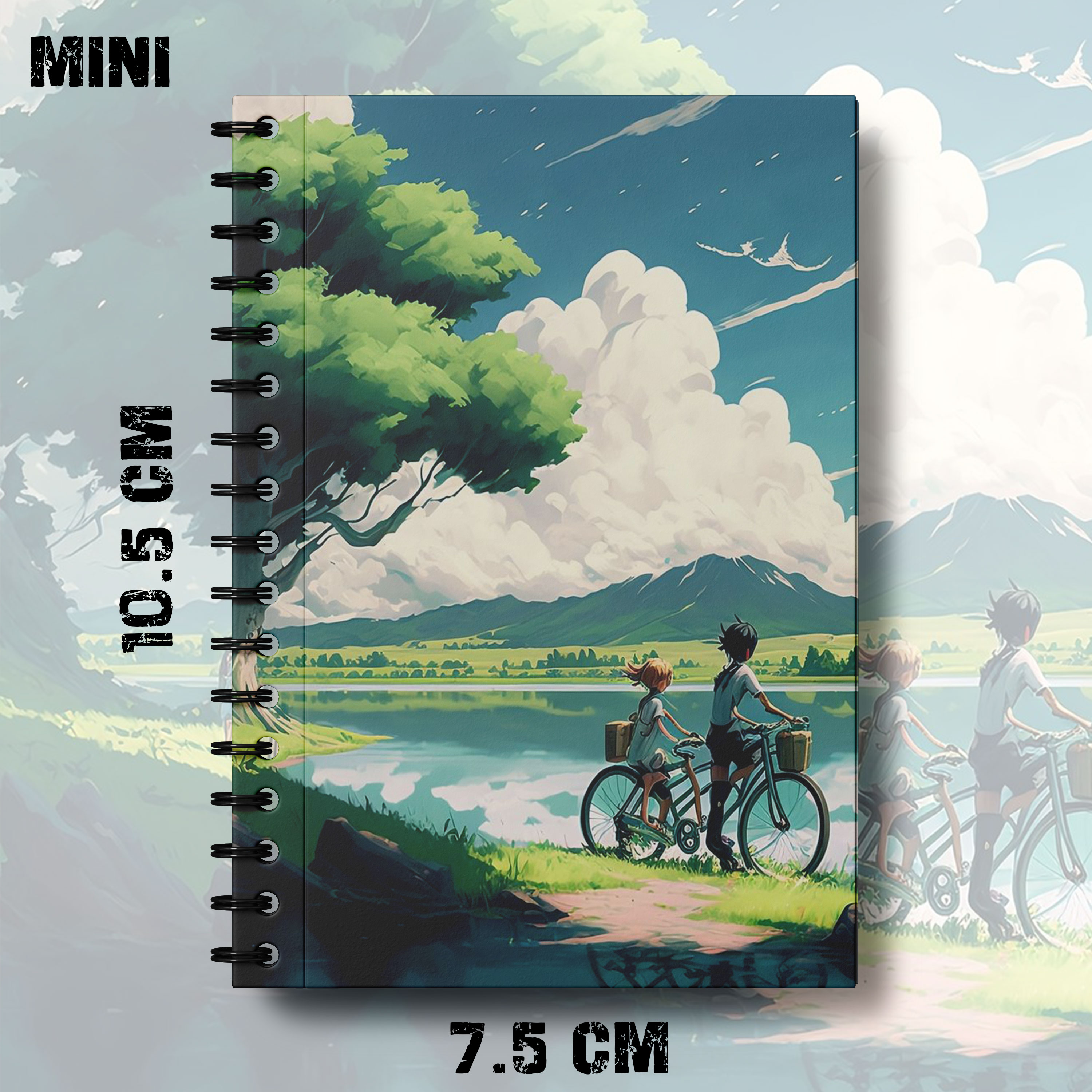 A7 Notebook Anime Mountain Light Weather Boy Girl Hanging Out Design ...