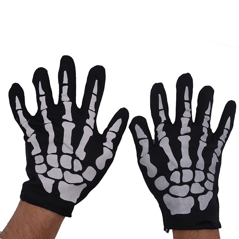 LKPCIGCXM Halloween Mask Scary Skull Chin Mask Skeleton Ghost Gloves ...