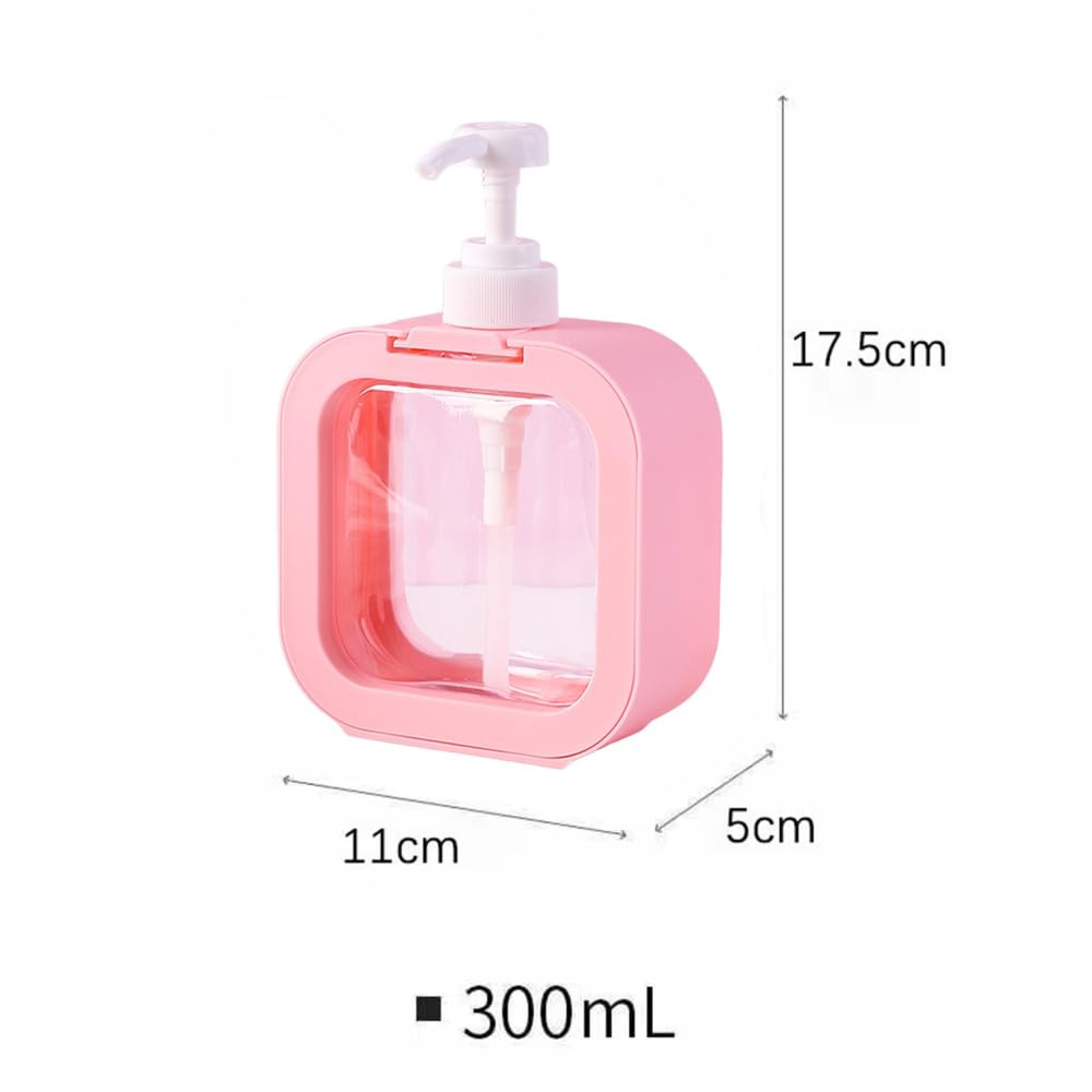 CleanWave Plastic Liquid Dispenser Bottle for Soap, Lotion, and Shower ...