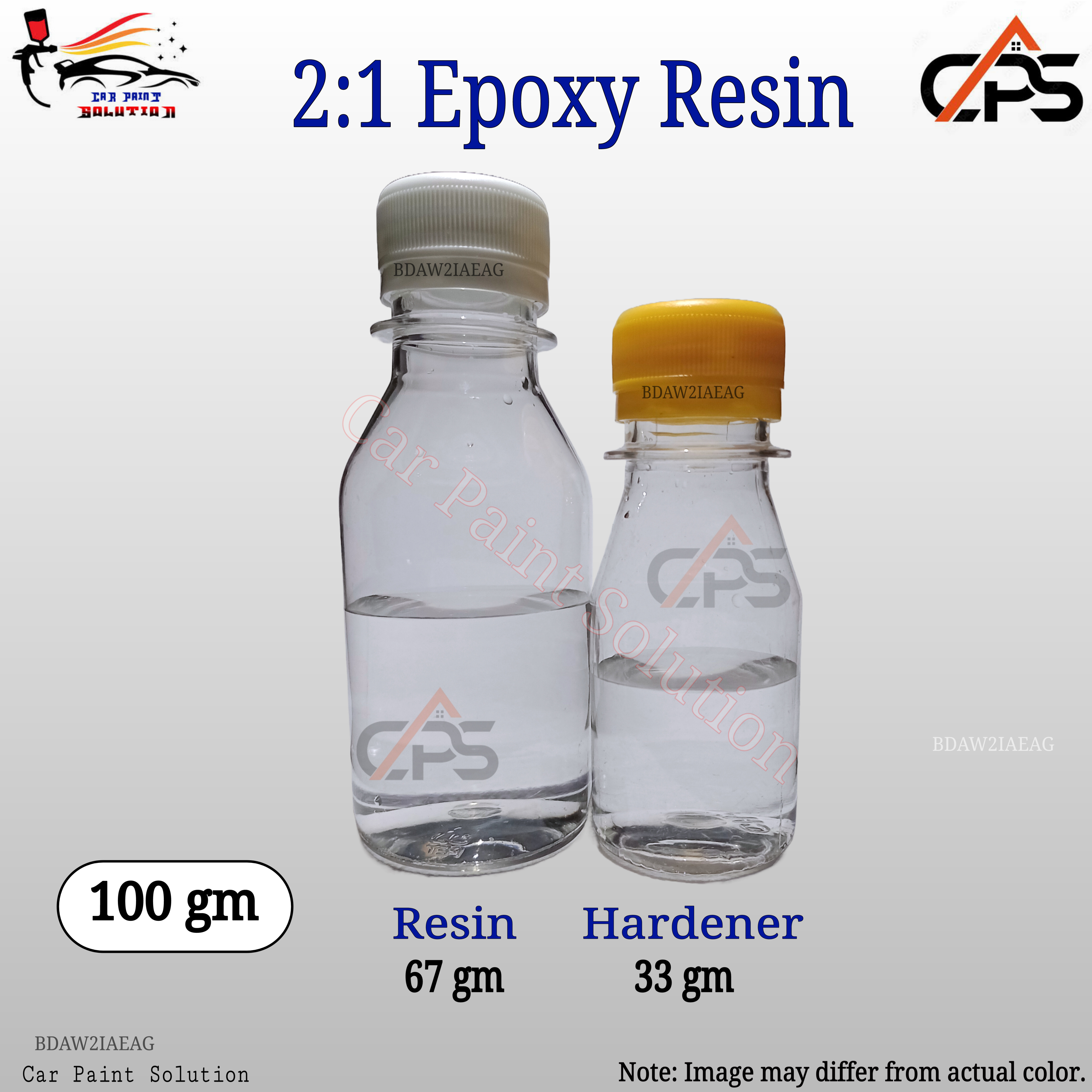 2:1 Clear Epoxy Resin With Hardener - 100 gm, Epoxy Resin, Resin ...