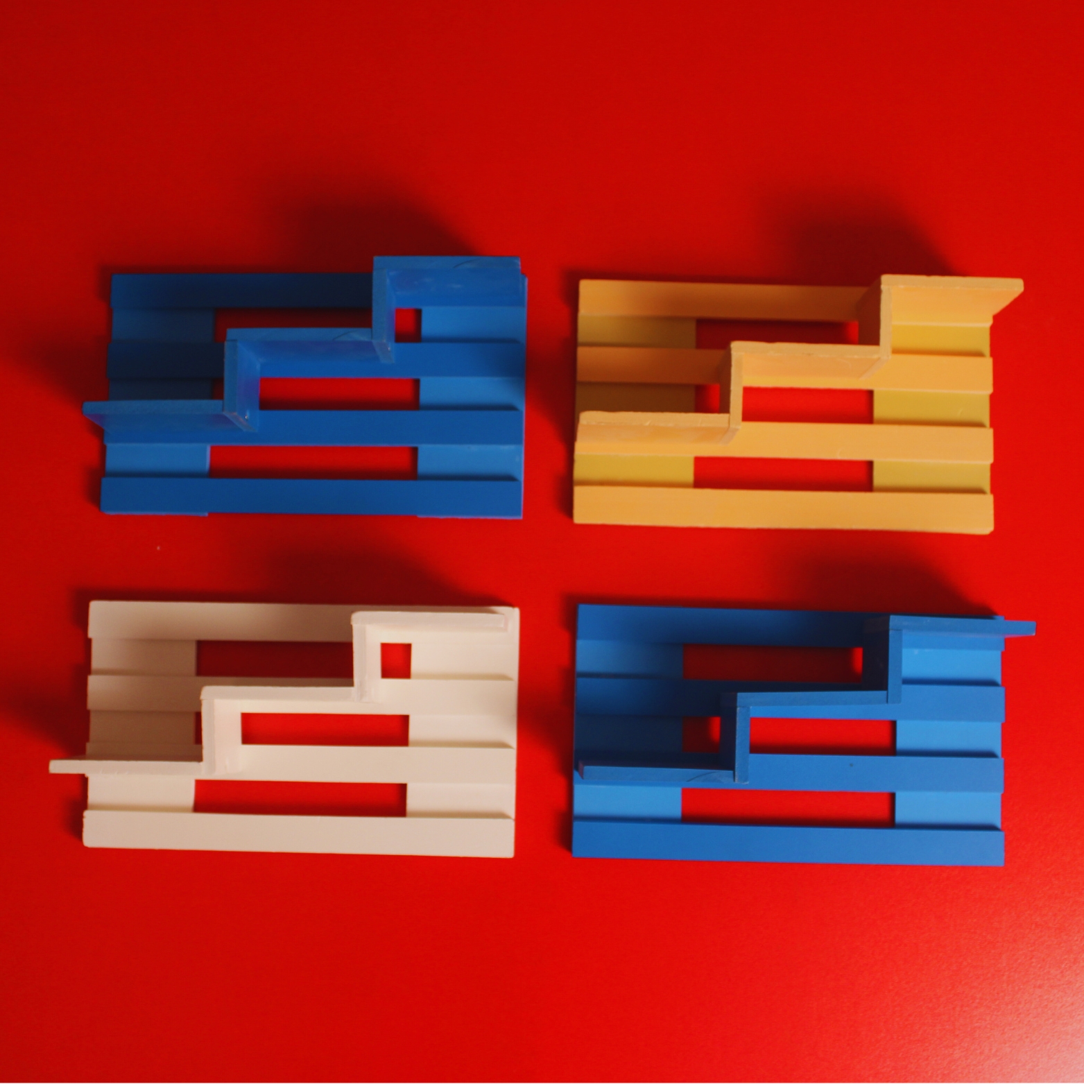 Wall Mounted 3 Layer Stair Rack, Punch Free Wall Hanging Showpiece ...