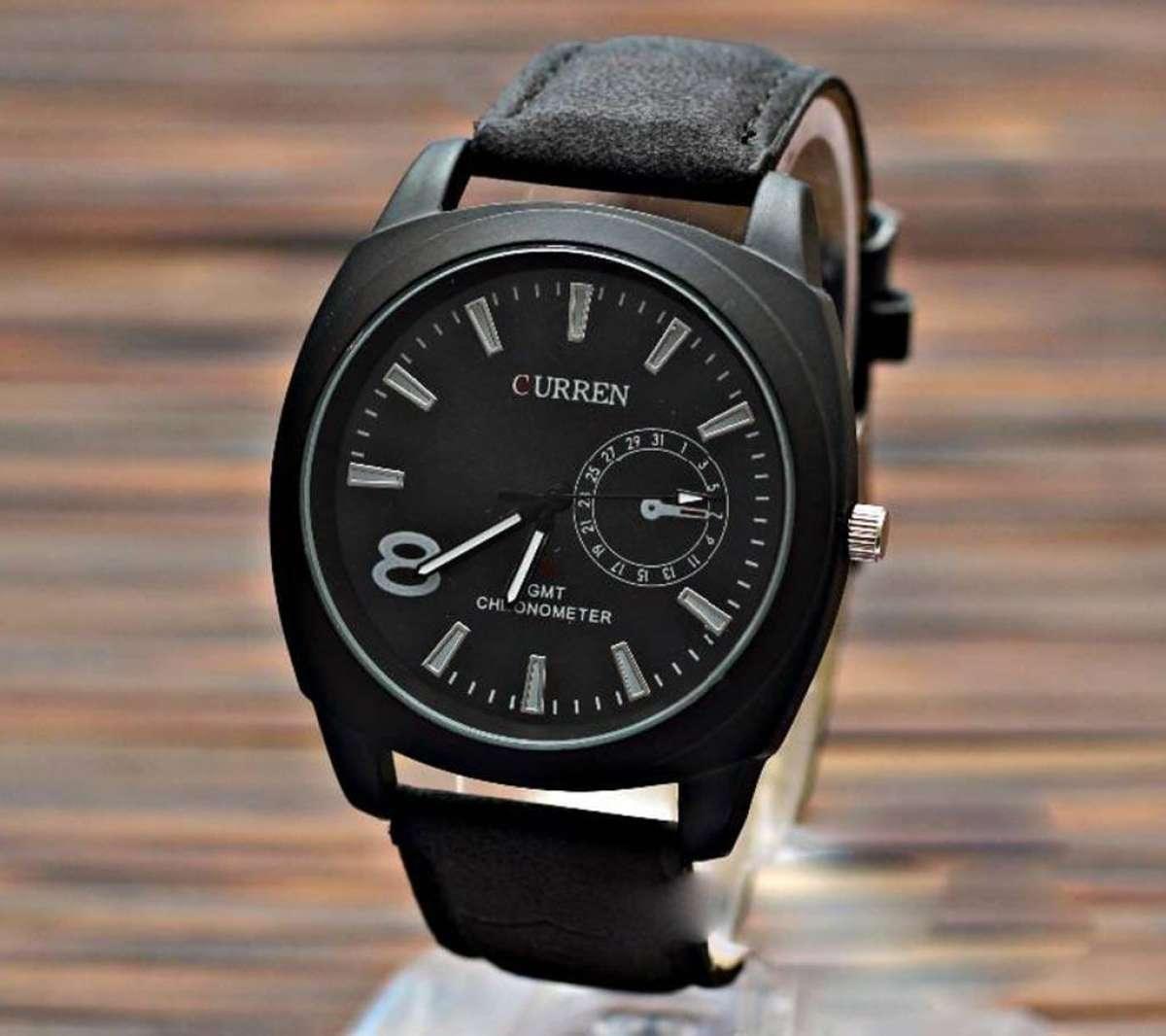 Artificial Leather Analog Watch For Men - Black - Watch For Men - Watch ...