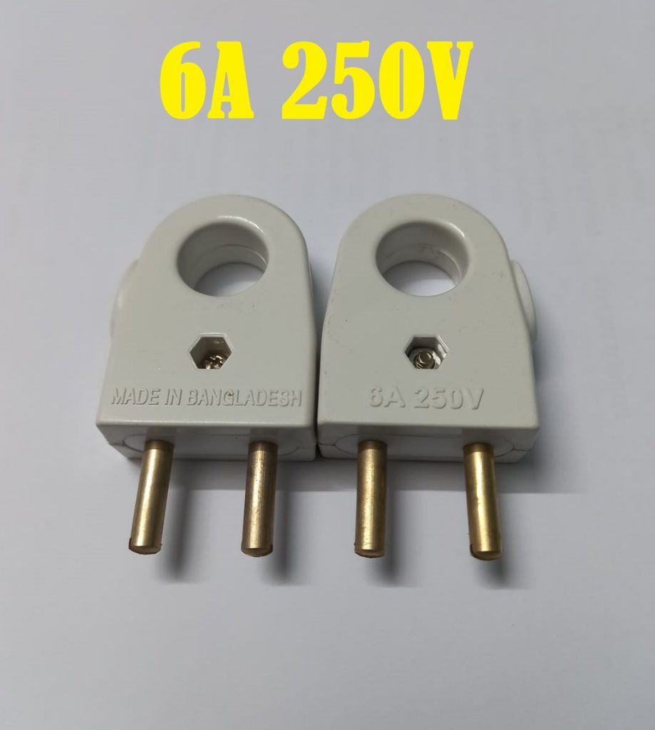2Pcs- HOLE With Electrical Power Plug AC 250V 6A 2 Pin European ...
