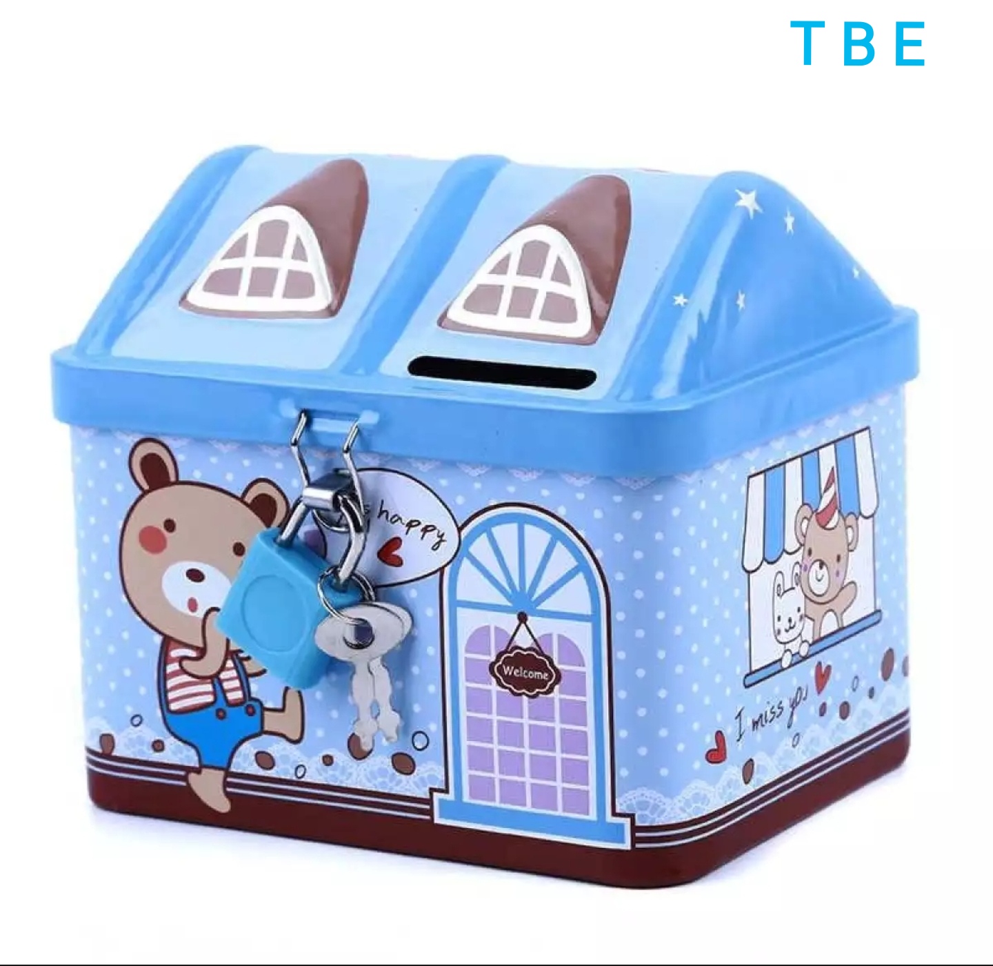 Metal House Shaped Coin Box for Kids | Daraz.com.bd