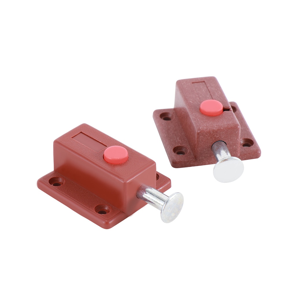 15 pcs Automatic Spring Loaded Cabinet Door Bolt Lock Push Button ...