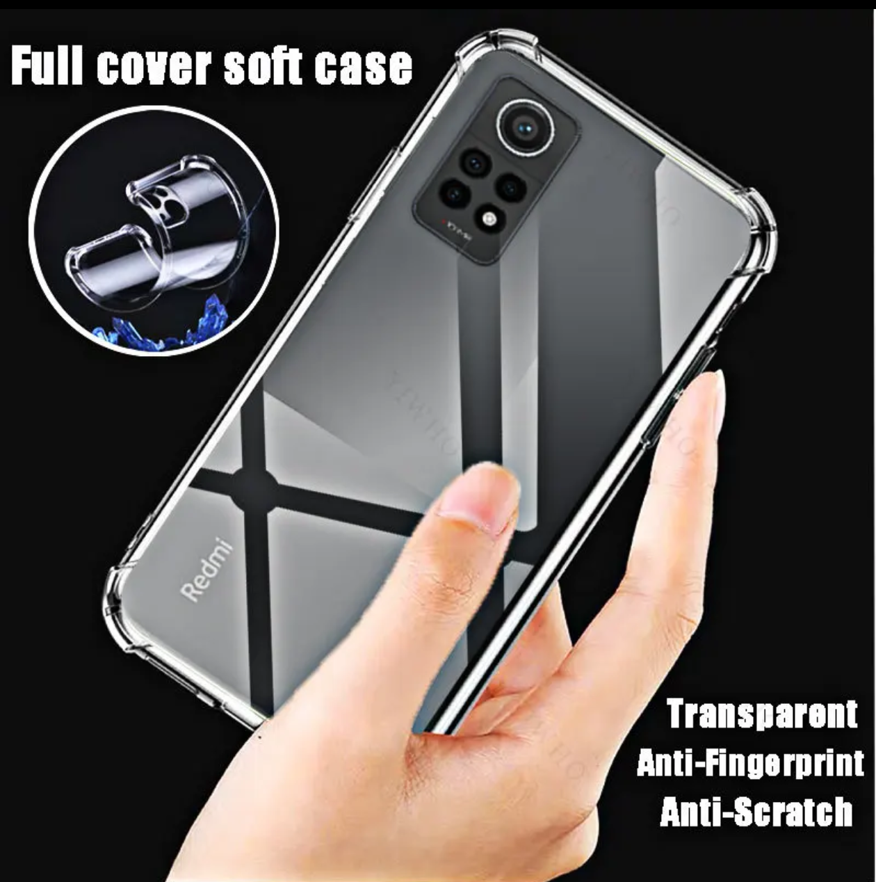 Xiaomi Redmi Note 12 pro 4G Transparent case / Back Cover