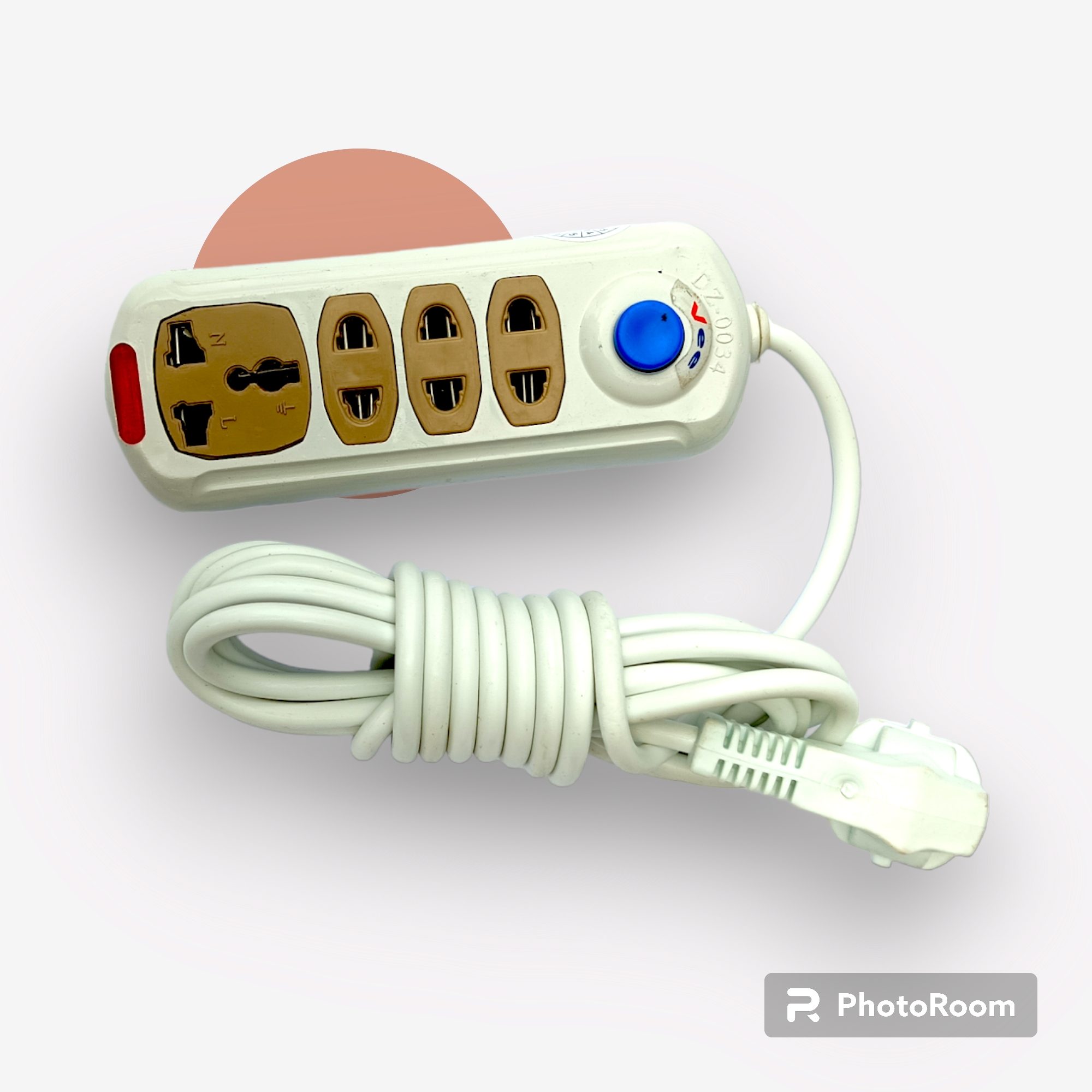 Multiplug 4 Port Power sockets White 5 Meters Long Wire | Daraz.com.bd