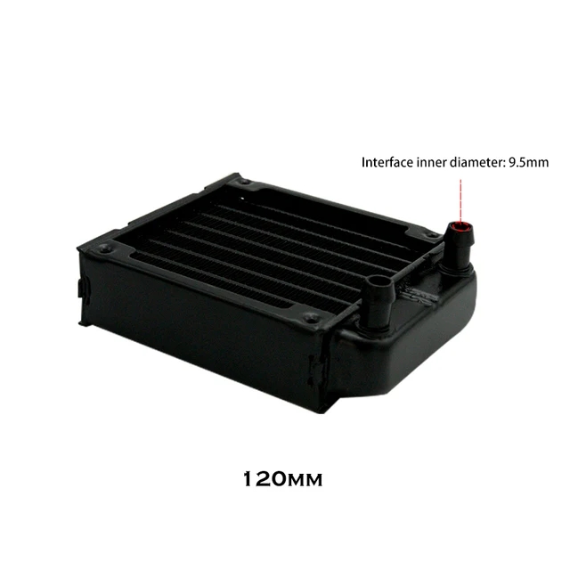 PC Water Cooling Radiator Aluminum Multi-Channels 30mm Thin Liquid Row ...