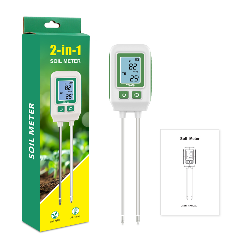 YIERYI High Precision Dual Probe Soil NPK Nitrogen Phosphorus and ...