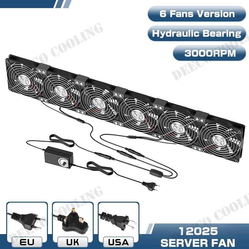 120mm 3000RPM Fan Cooling With Controller 12cm 12V 220V Btc Machine ...