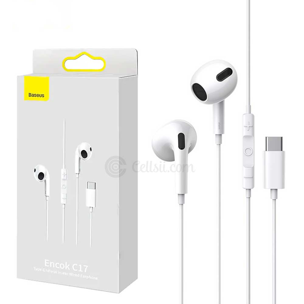 BASEUS Encok C17 Type-C Wired In-ear Earphone - Headphone | Daraz.com.bd