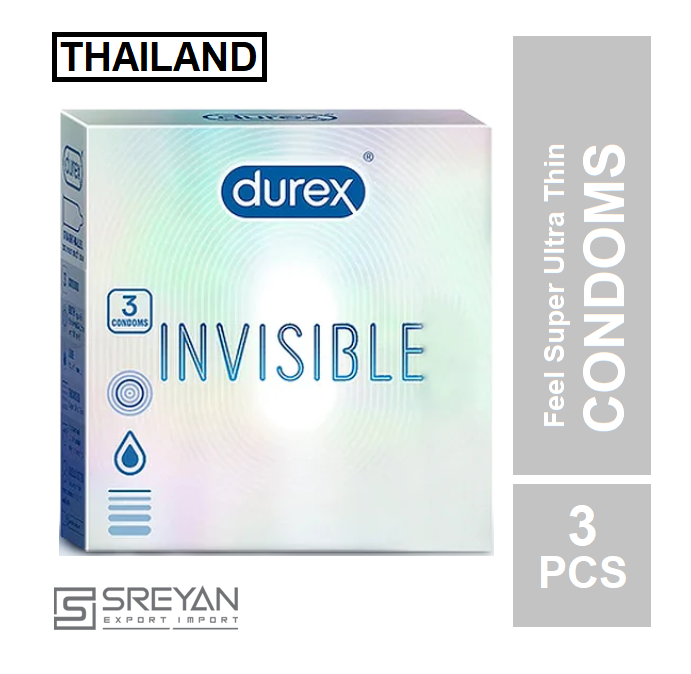 Durex Invisible Super Ultra Thin Condoms - 3pcs Pack(Thailand) | Daraz ...