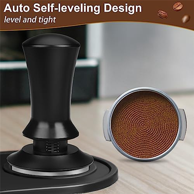 Espresso Tamper Coffee Tamp 53mm, Spring-Loaded Constant Pressure ...