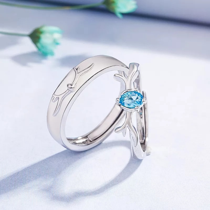 LOVE King and Queen Couple Ring Set | Daraz.com.bd