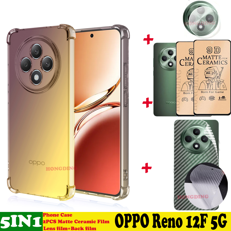 BLKNAIM 5-in-1 NEW For OPPO Reno 12F case Anti-fall Color phone case ...
