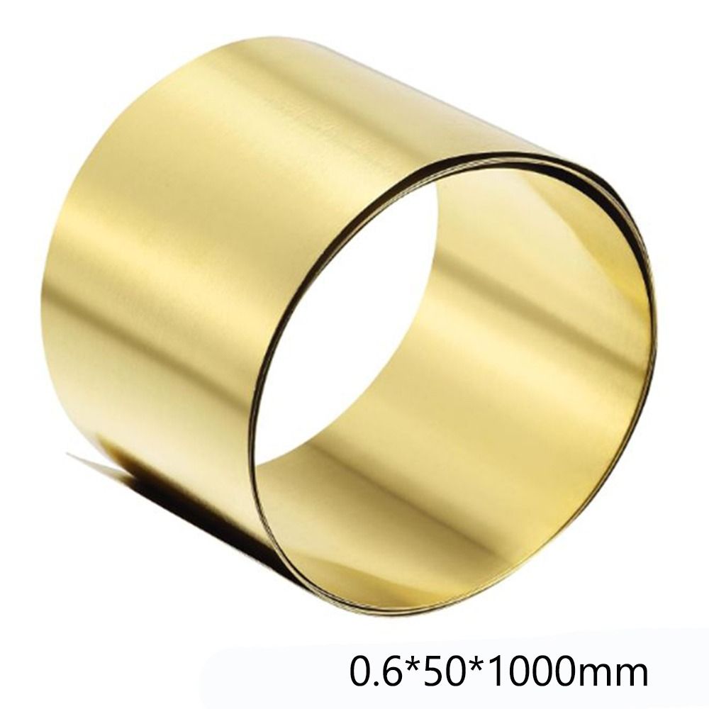 Durable 1000mm x100mm Brass Sheet Roll 1000mm x50mm Thin Brass Strip ...