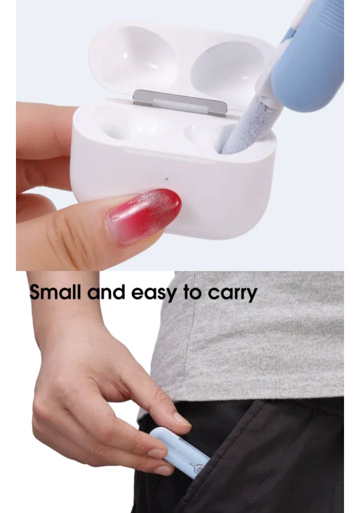 4 in 1 Portable Cleaner Kit for AirPods Pro 1 2 3 Earbuds Cleaning Pen ...