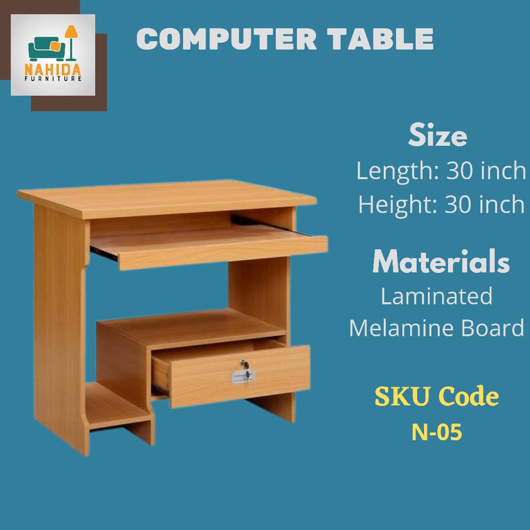 Malamine Board Computer Table (30/30 inch) | Daraz.com.bd