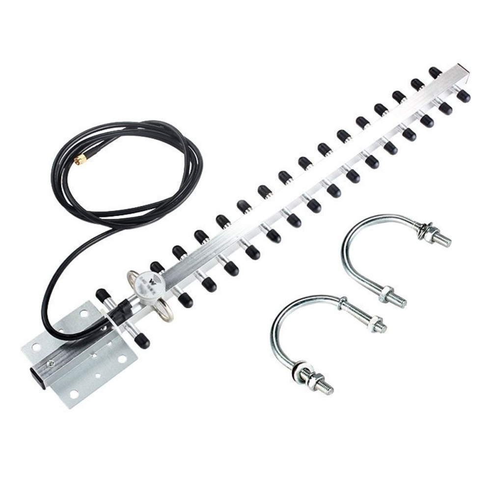 Electric Life RP-SMA 2.4GHz 25dBi Directional Outdoor Wireless Yagi ...