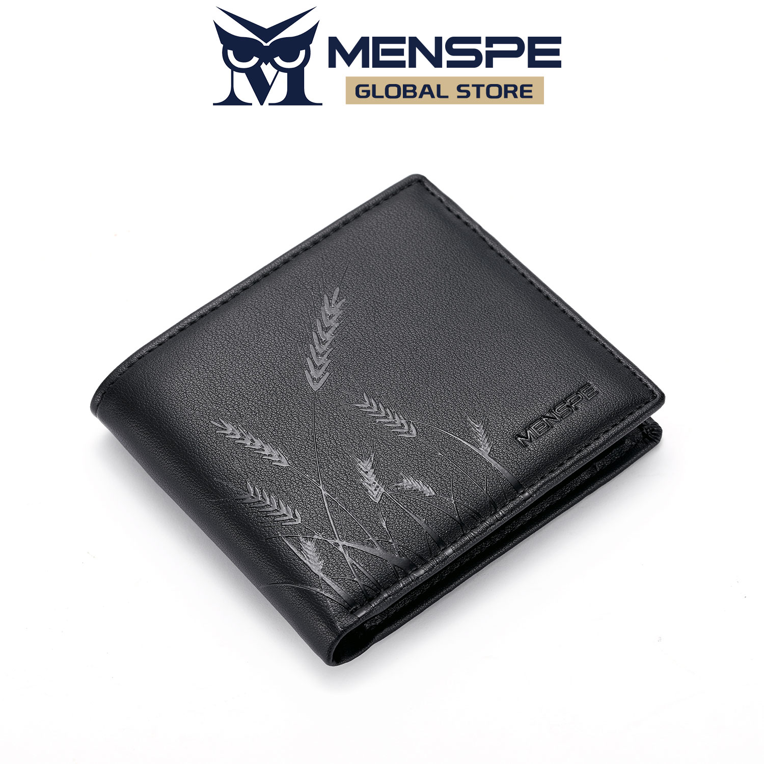 MENSPE Men Short Wallet RFID Block Wallet Plaid Retro Short Wallet Coin ...