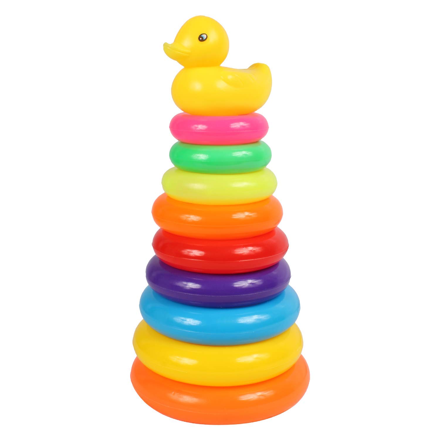 Rainbow Colour Pyramid Ring Puzzle Toy for early Learning Baby - Baby ...