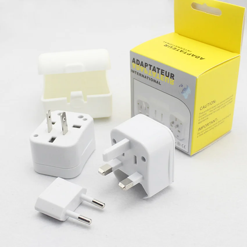 Universal Multi Plug 3-in1 Travel Adapter Converter International ...
