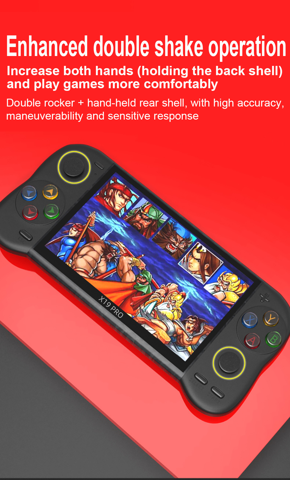 X19 Pro Retro Handheld Video Game Console 5.1-inch TFT Screen Built-in ...