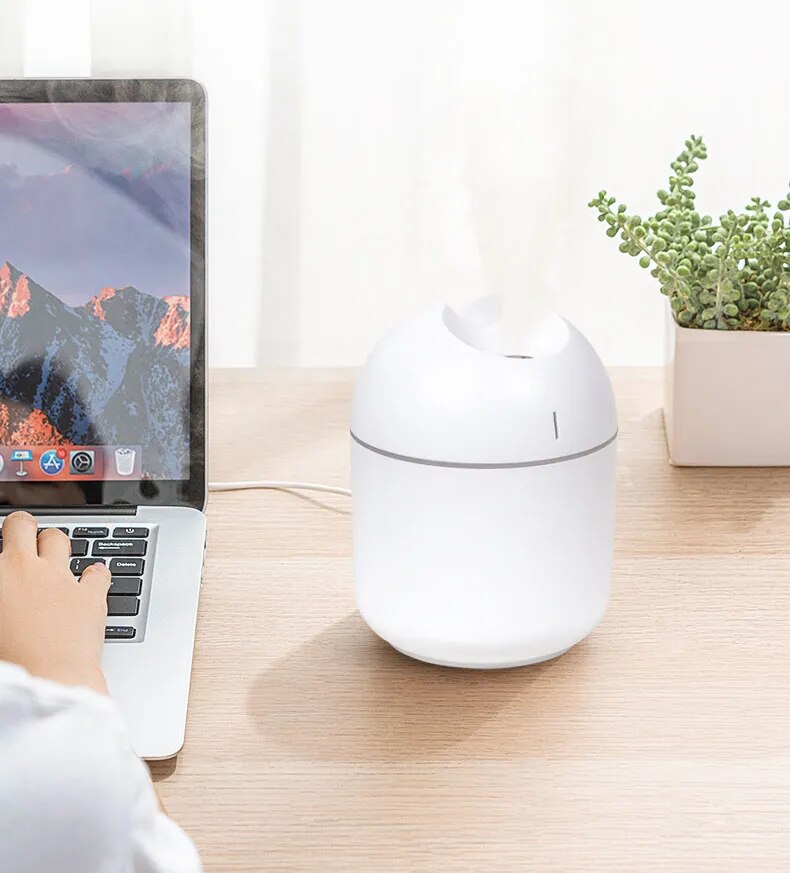 Electric Air Humidifier Mini Ultrasonic With LED Light USB Essential ...