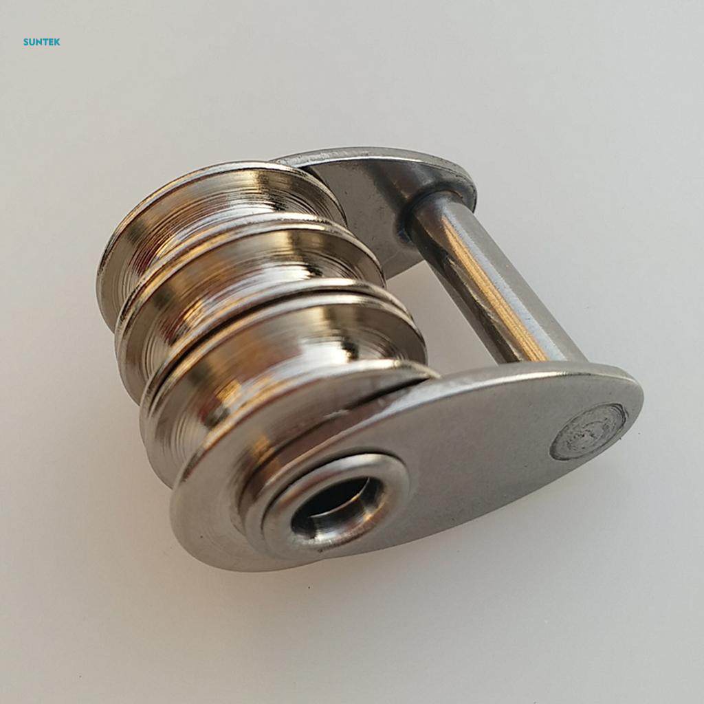 6xPremium 316 Stainless Steel Sail Tack Triple Pulley for Windsurfing ...