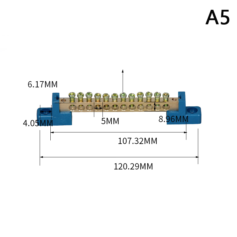 6*9 4/6/8/10/12 Holes Electrical Connector Distribution Box Neutral Terminal Rail Terminal Block ...