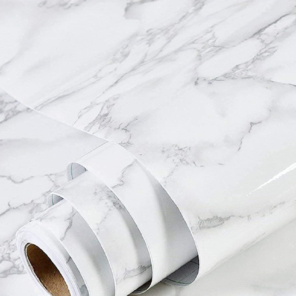 Marble wallpaper Waterproof Sticker Modern Kitchen Cabinet Table ...