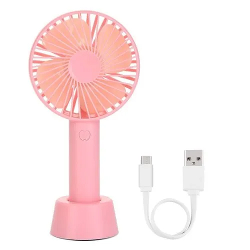 Powerful Hand Fan Cute Design 3 Speed Dual Motors Personal Small Desk ...