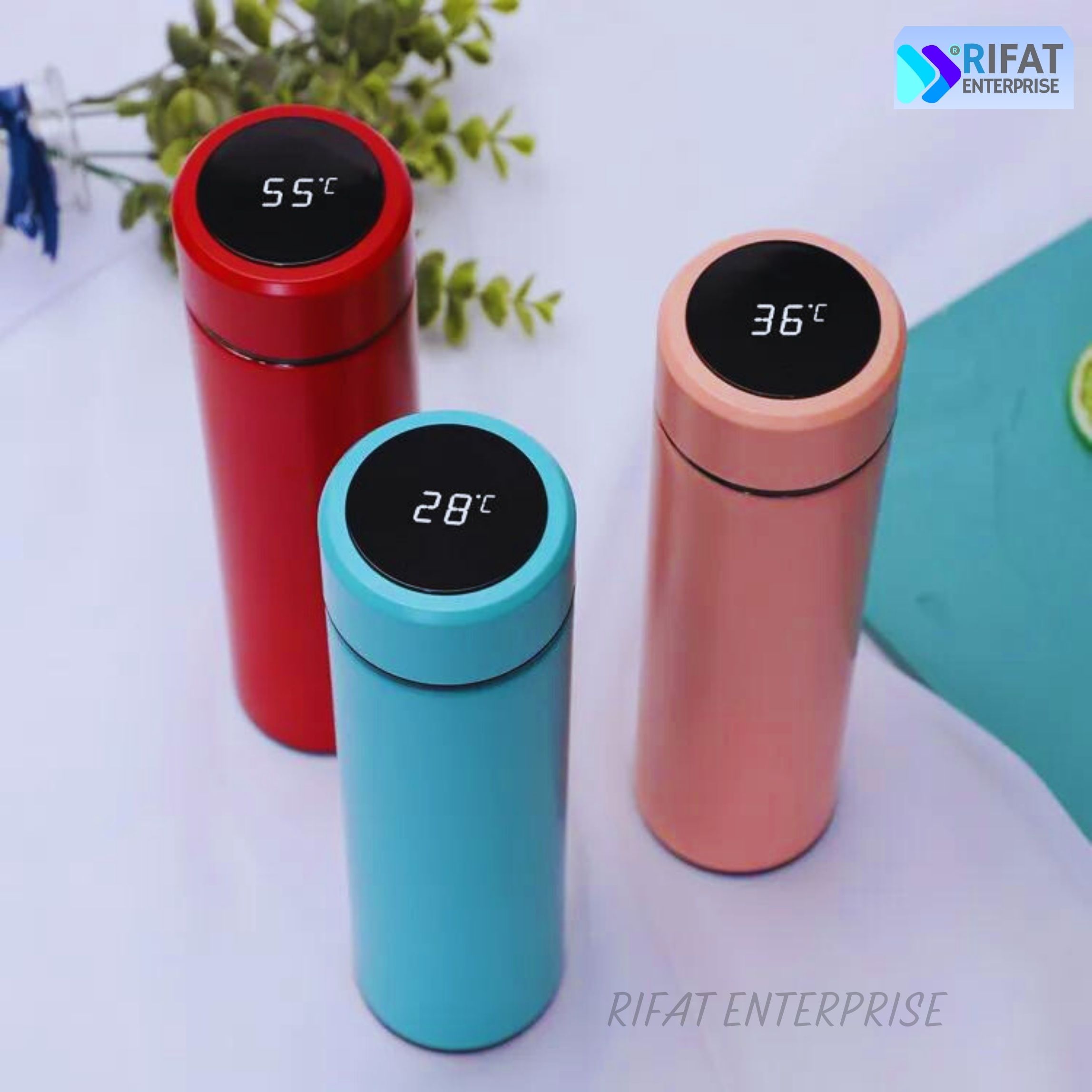 Smart LED Temperature Display Steel Bottle (500ml) | Daraz.com.bd