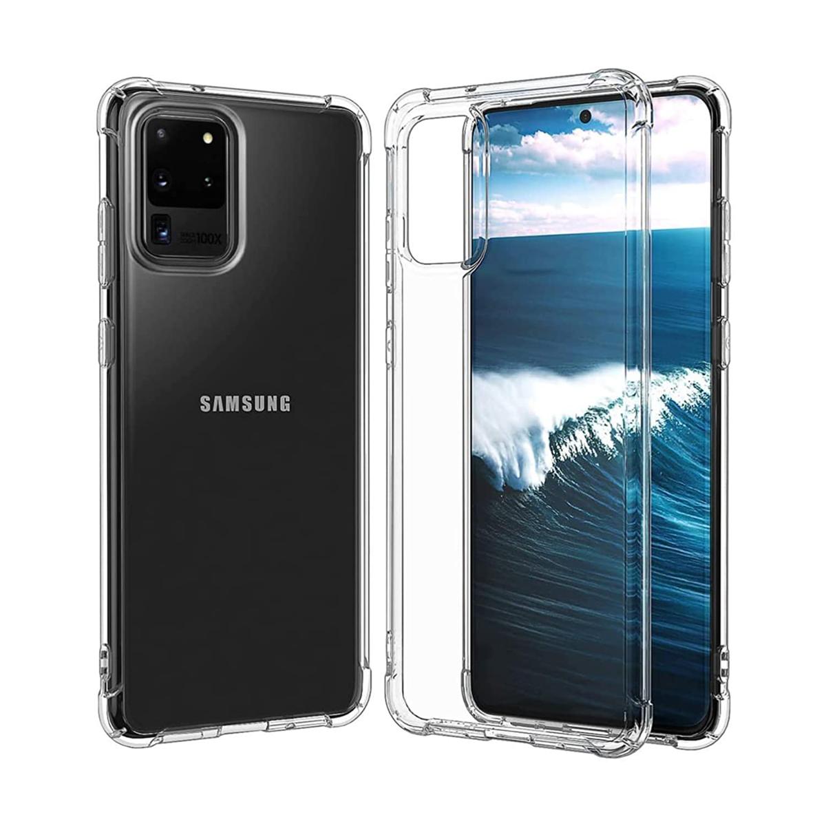 Samsung Galaxy S20 Ultra Premium Silicone Case Crystal Clear Soft Tpu ...