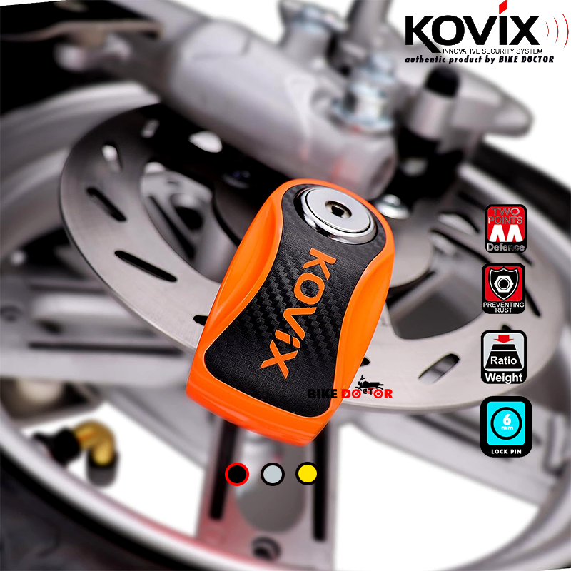 KOVIX OVERLOAD KNN1 6mm DISC LOCK for Motorcycle & Scooter ANTI ...