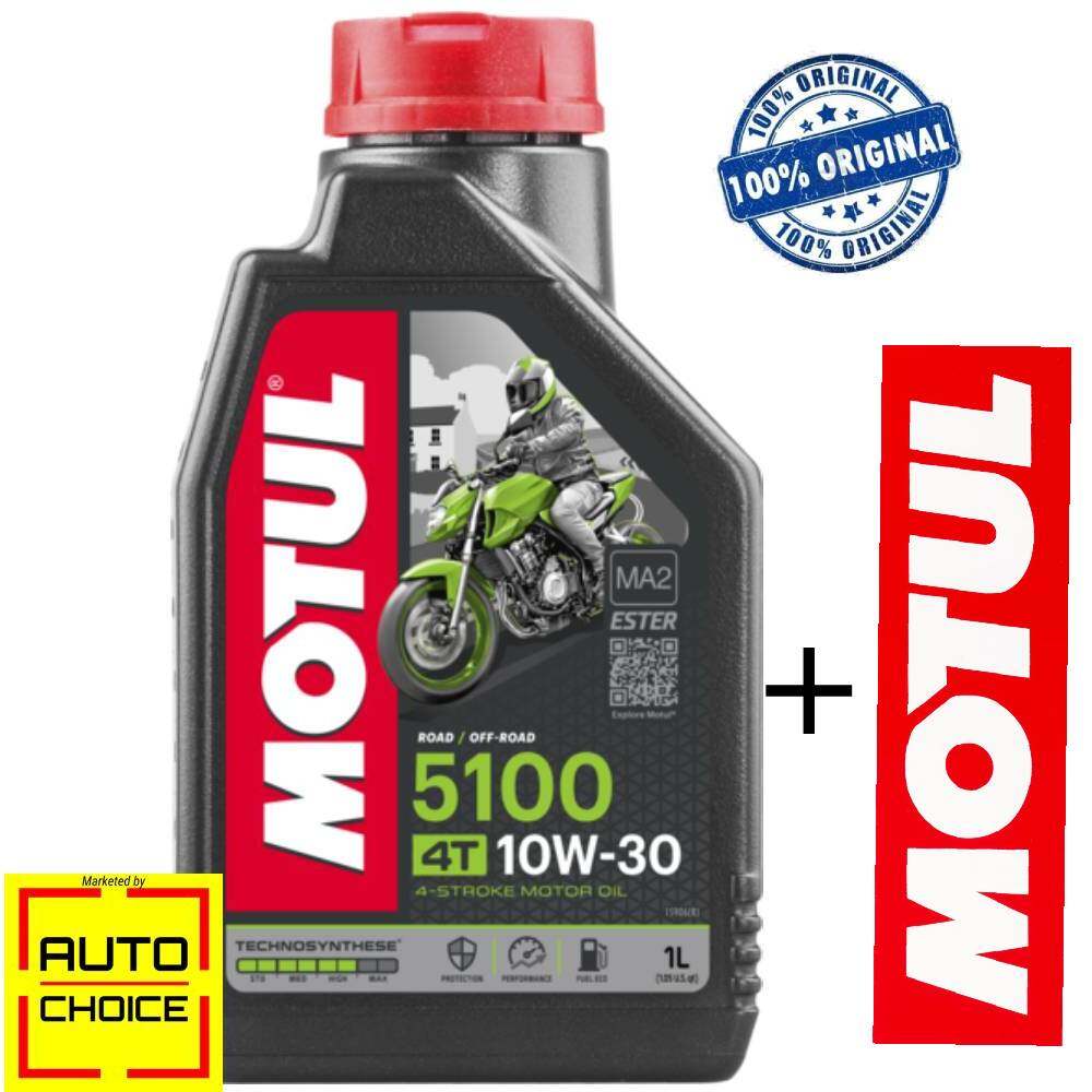 Motul 5100 10W30 Semi Synthetic-Ester+Motul Sticker