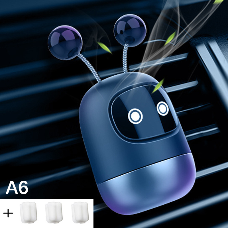 Car Air Freshener Auto Creative Mini Robot Air Vent Clip Parfum ...