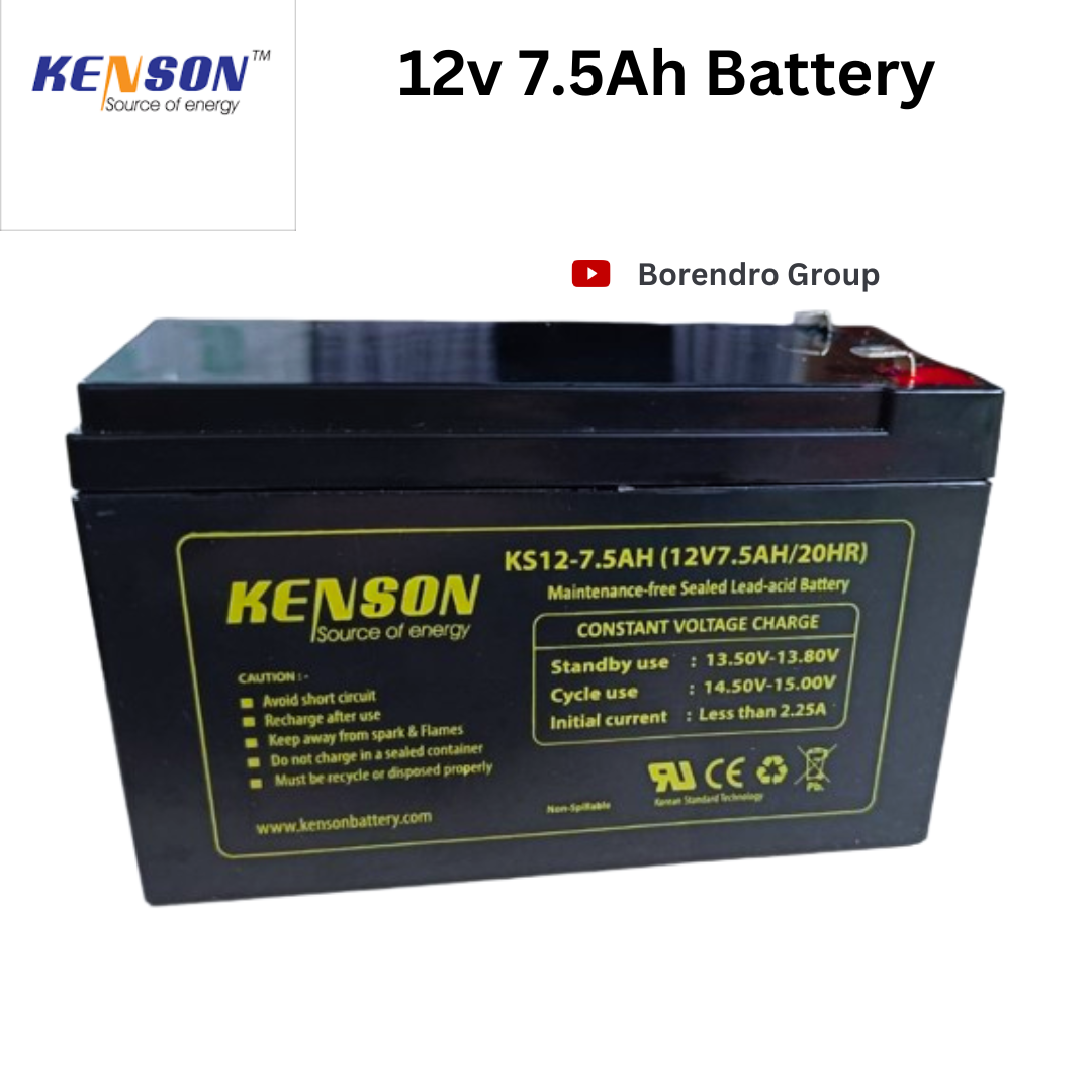 Kenson 12V 7.5Ah Battery /Kenson Battery For UPS ,DC fan light ...