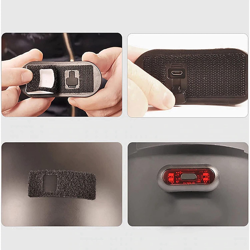 FORIDE LED Helmet Light,Motorcycle Helmet Brake Light Rechargeable Bike ...